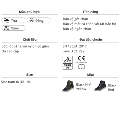 Giày Bảo Hộ Xe Máy LS2 Zoe Man - BBIVN